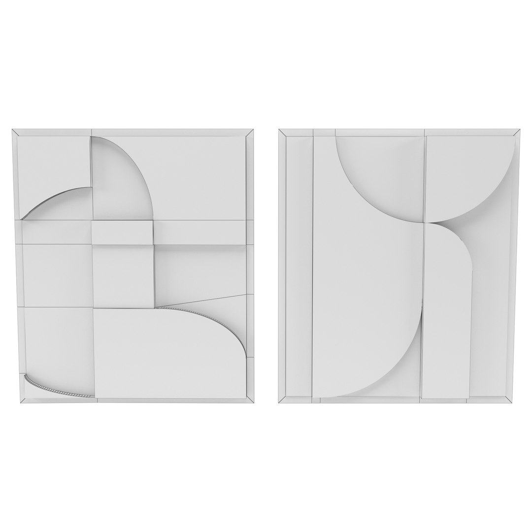 3D Art Panno 3d Wall Art Relief Gypsum Plaster - TurboSquid 2235244