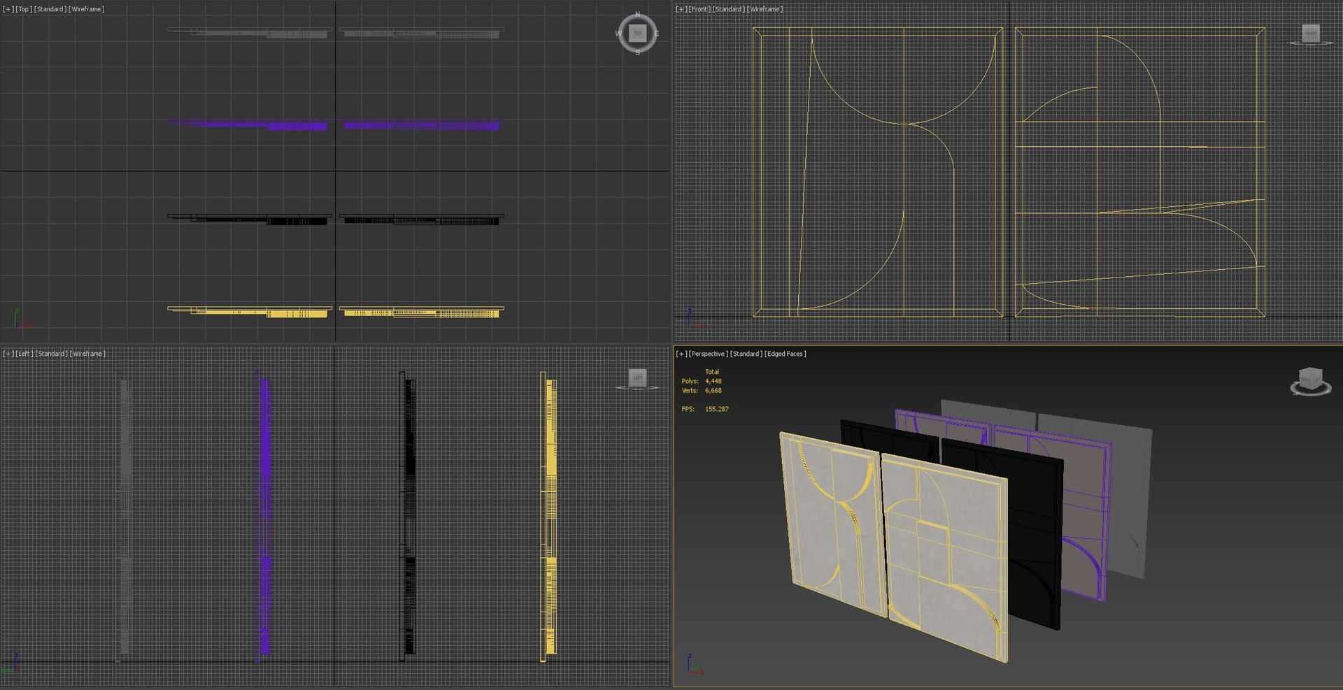 3D Art Panno 3d Wall Art Relief Gypsum Plaster - TurboSquid 2235244