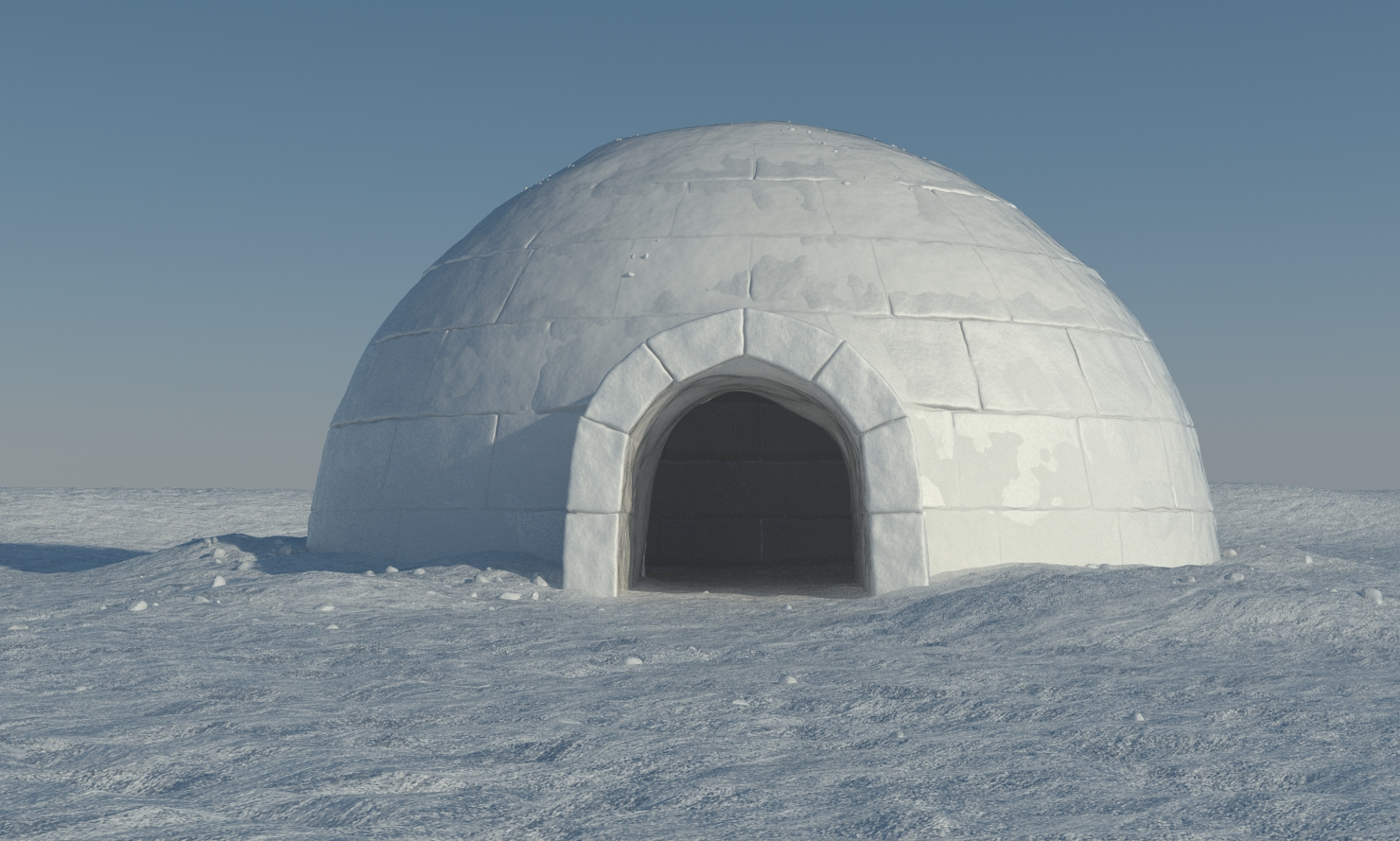 igloo snow 3d model