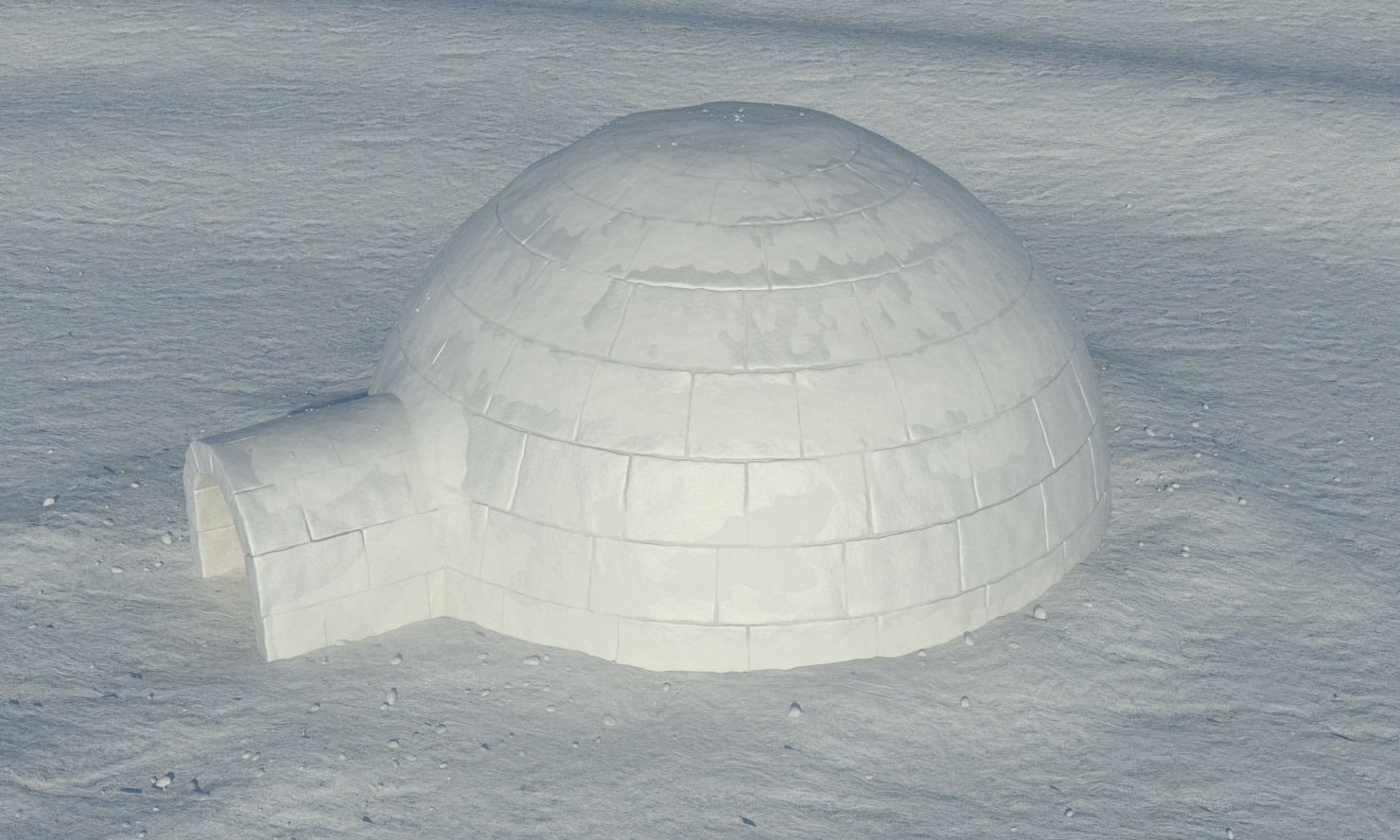 igloo snow 3d model