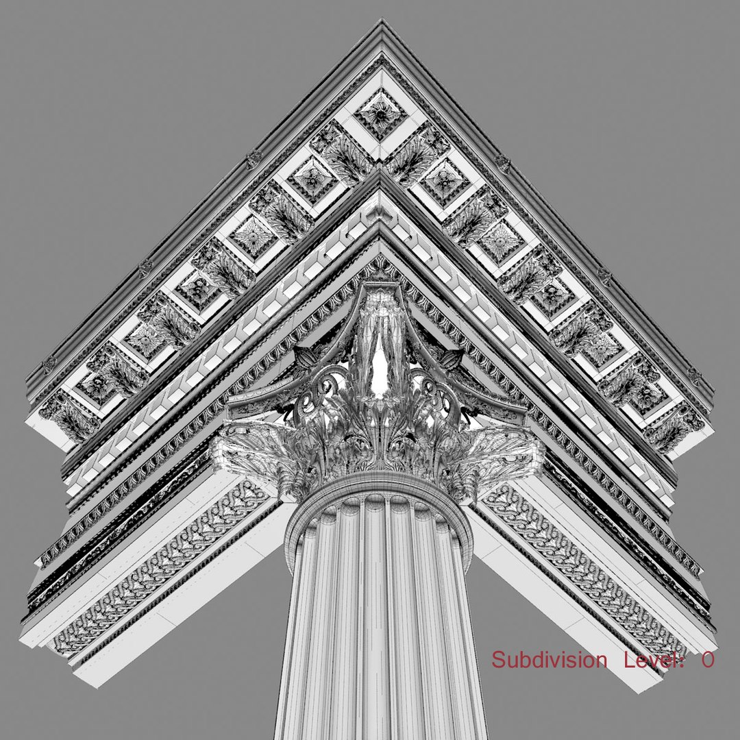 Max Corinthian Column Entablature