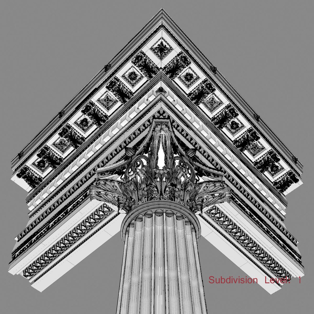 Max Corinthian Column Entablature
