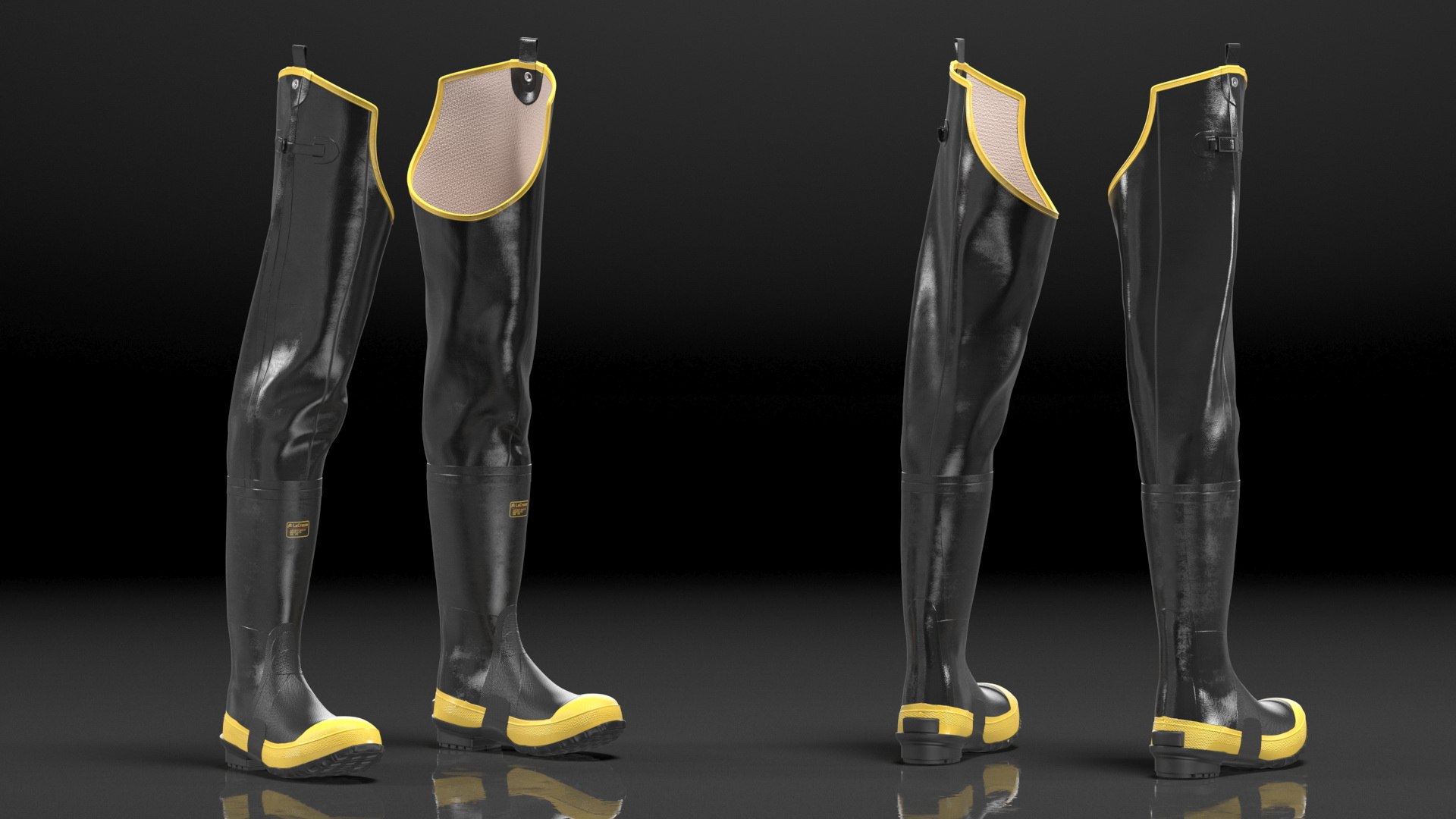 Lacrosse Waterproof Hip Waders For Work 3D Model - TurboSquid 1819230