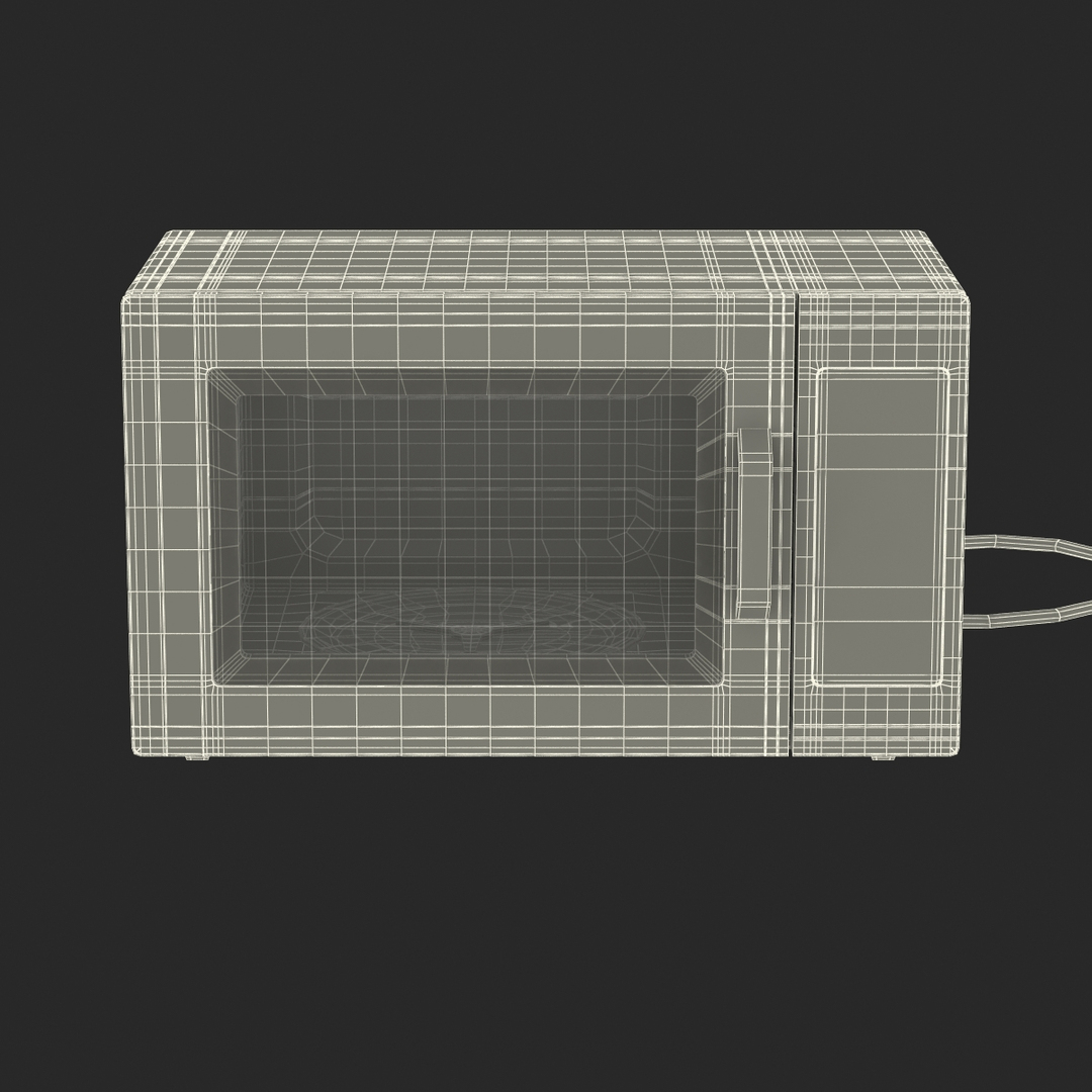 Microwave Oven 2 Generic 3d Model