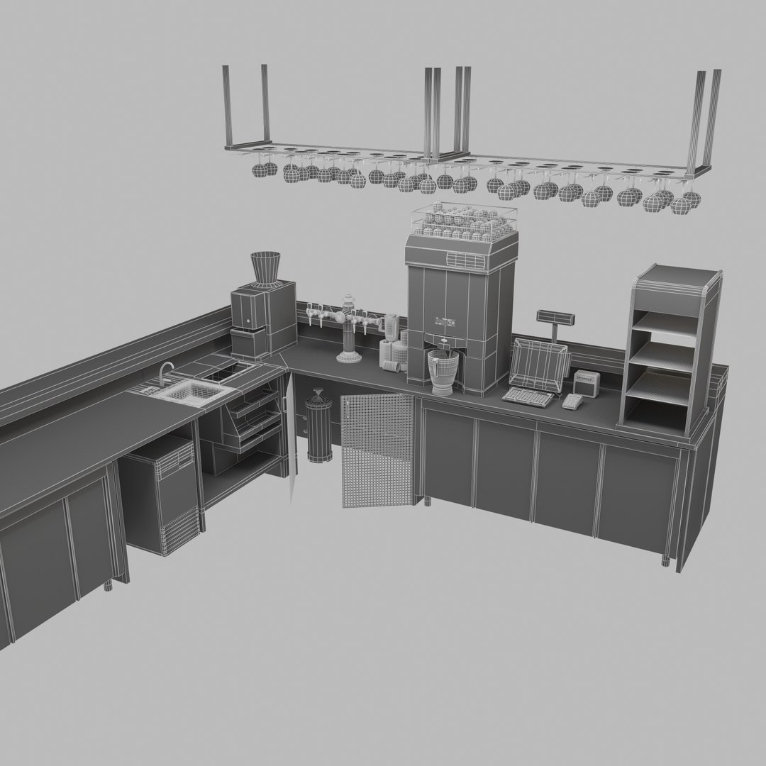 3D Model Bar - TurboSquid 1378802