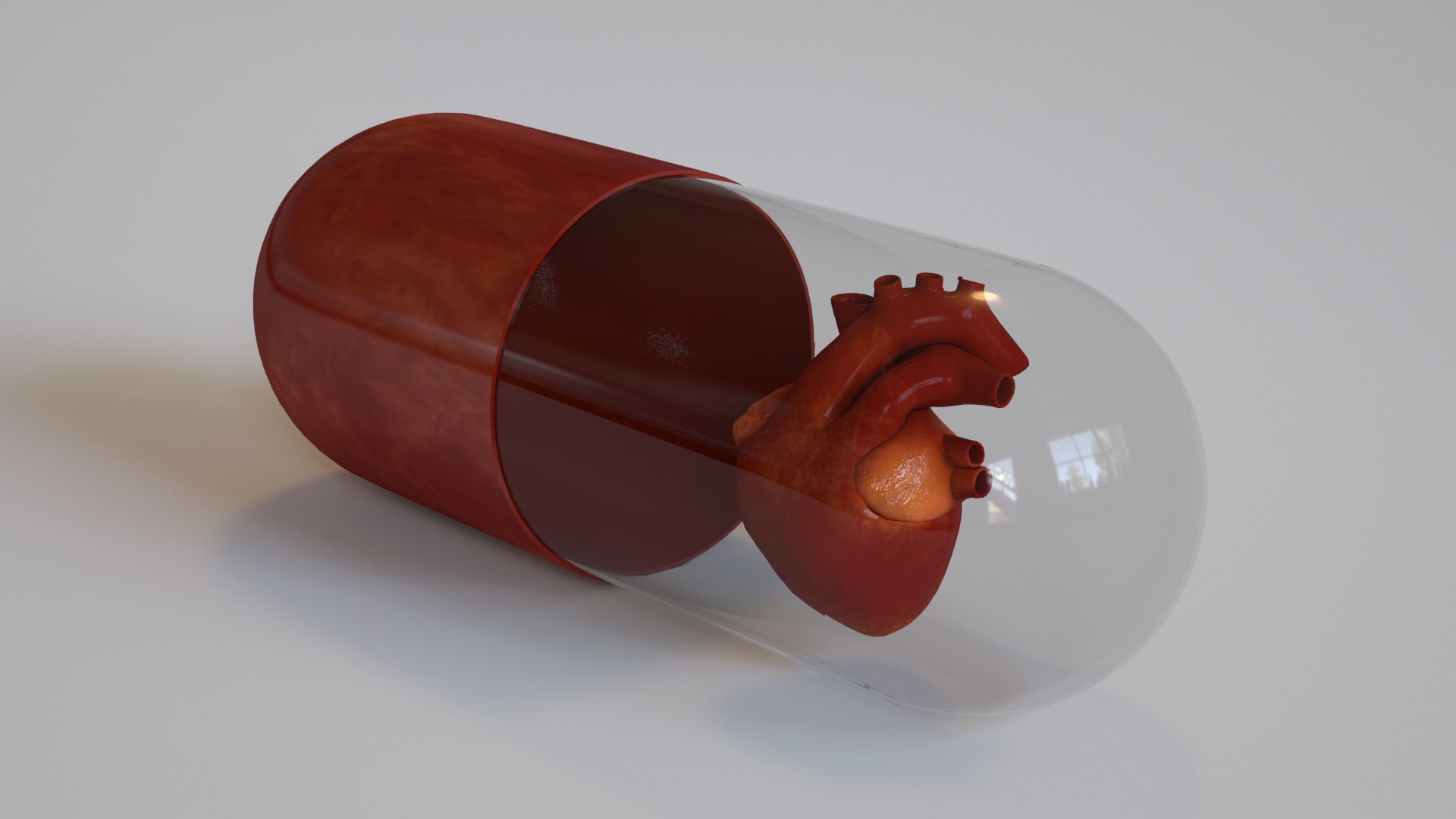 Capsule Heart Art 3D - TurboSquid 1465301