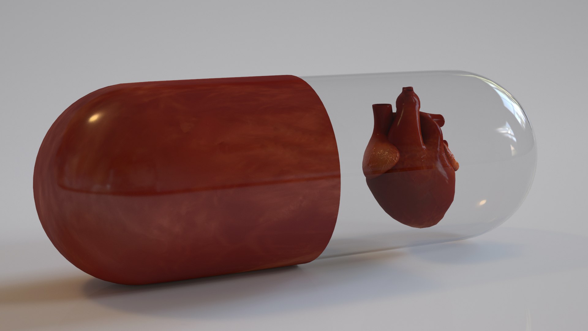 Capsule Heart Art 3D - TurboSquid 1465301