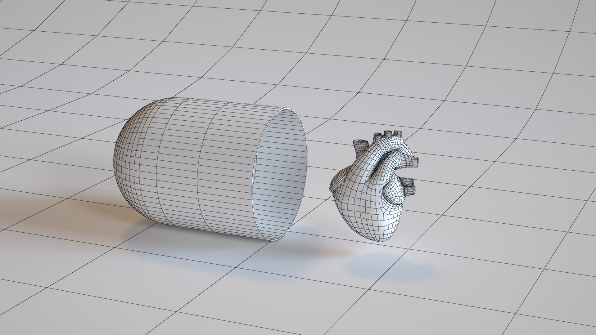 Capsule Heart Art 3D - TurboSquid 1465301