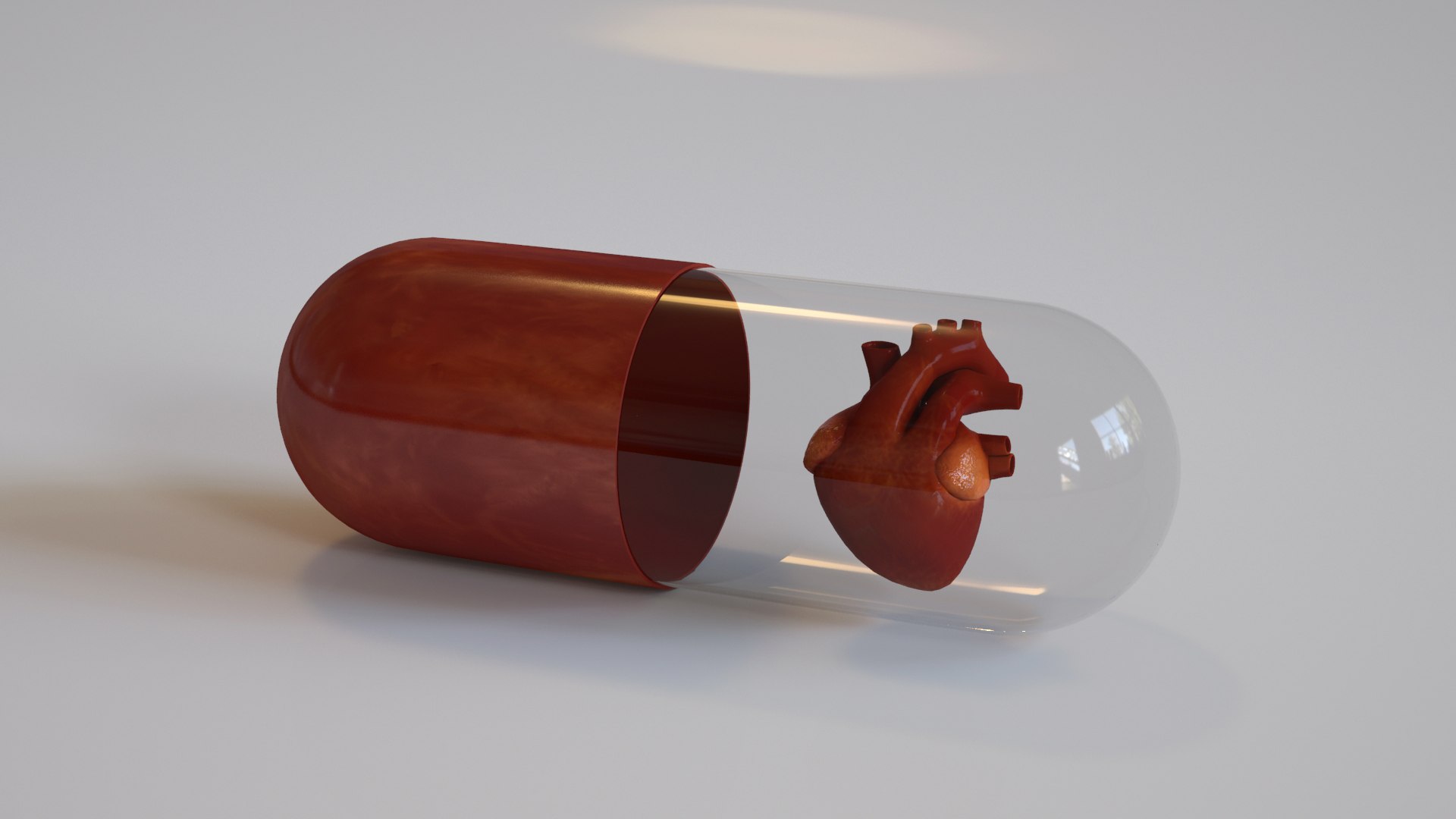 Capsule Heart Art 3D - TurboSquid 1465301