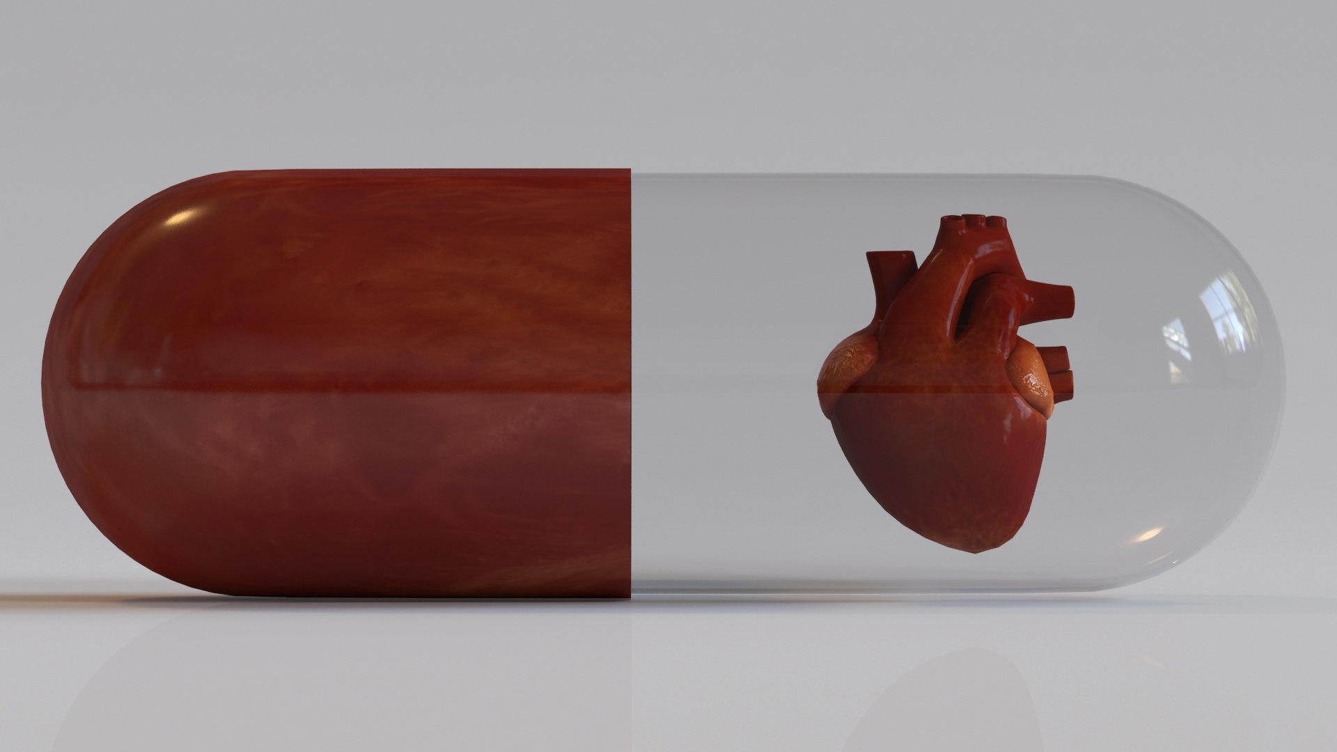 Capsule Heart Art 3D - TurboSquid 1465301