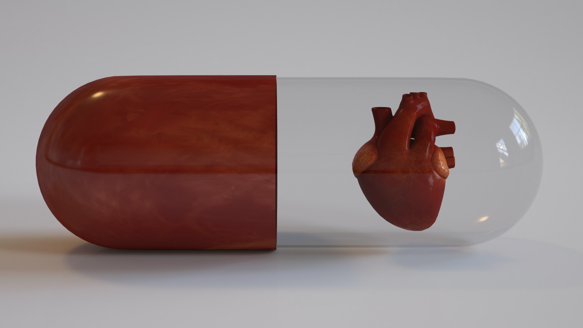 Capsule Heart Art 3D - TurboSquid 1465301