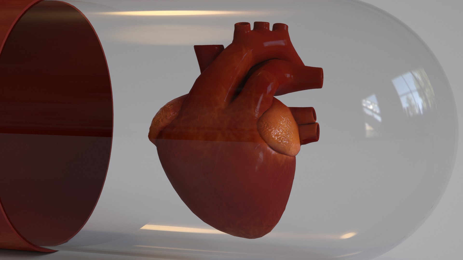 Capsule Heart Art 3D - TurboSquid 1465301