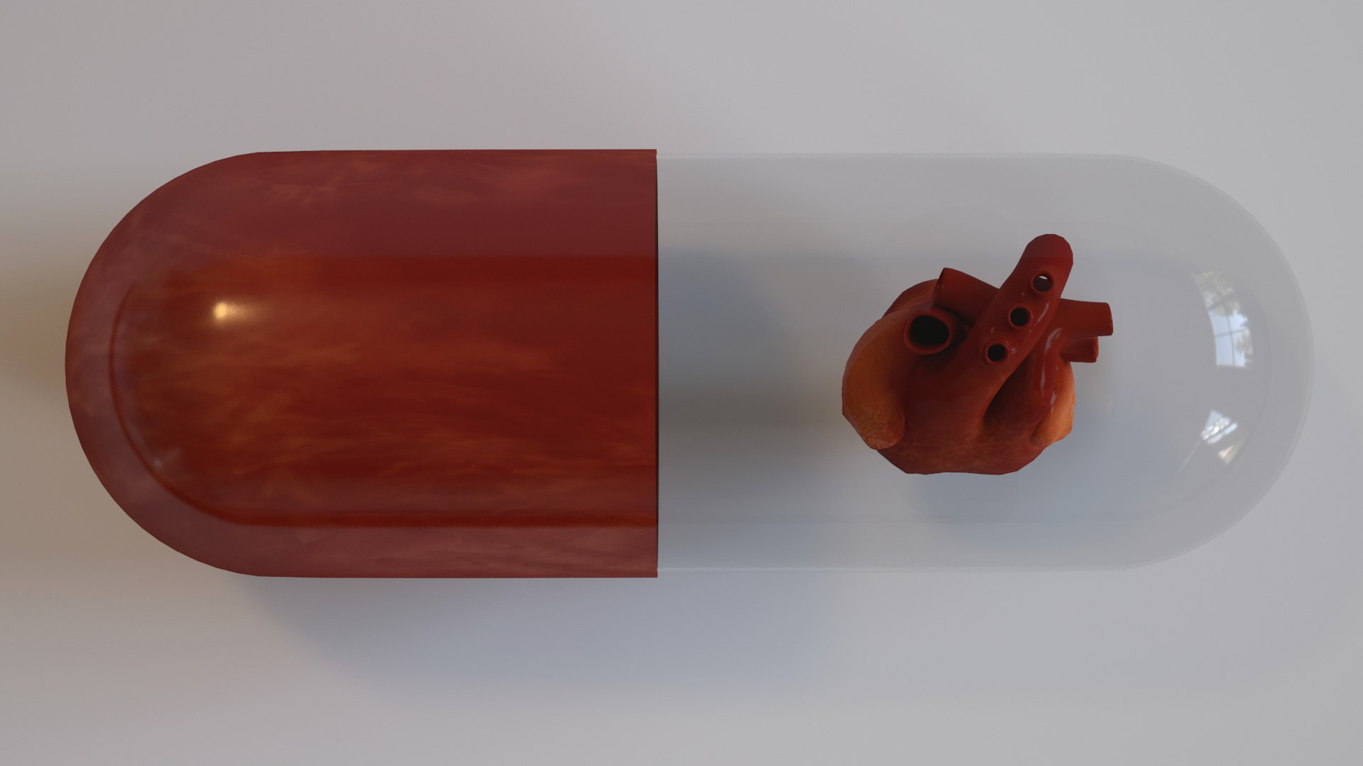 Capsule Heart Art 3D - TurboSquid 1465301