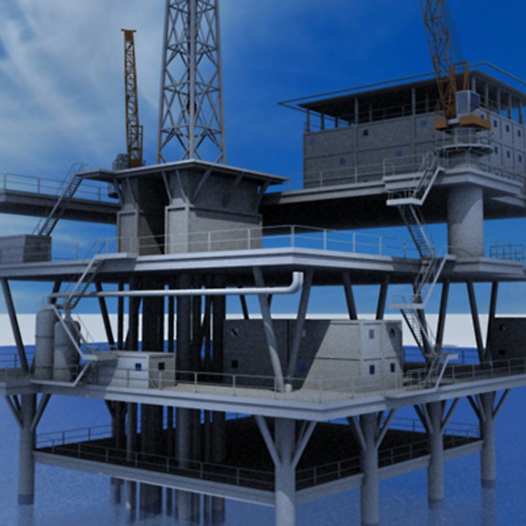 3d Oil Platform