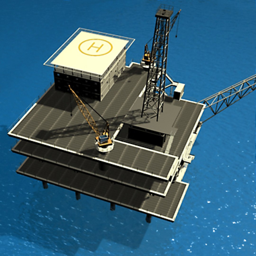 3d Oil Platform