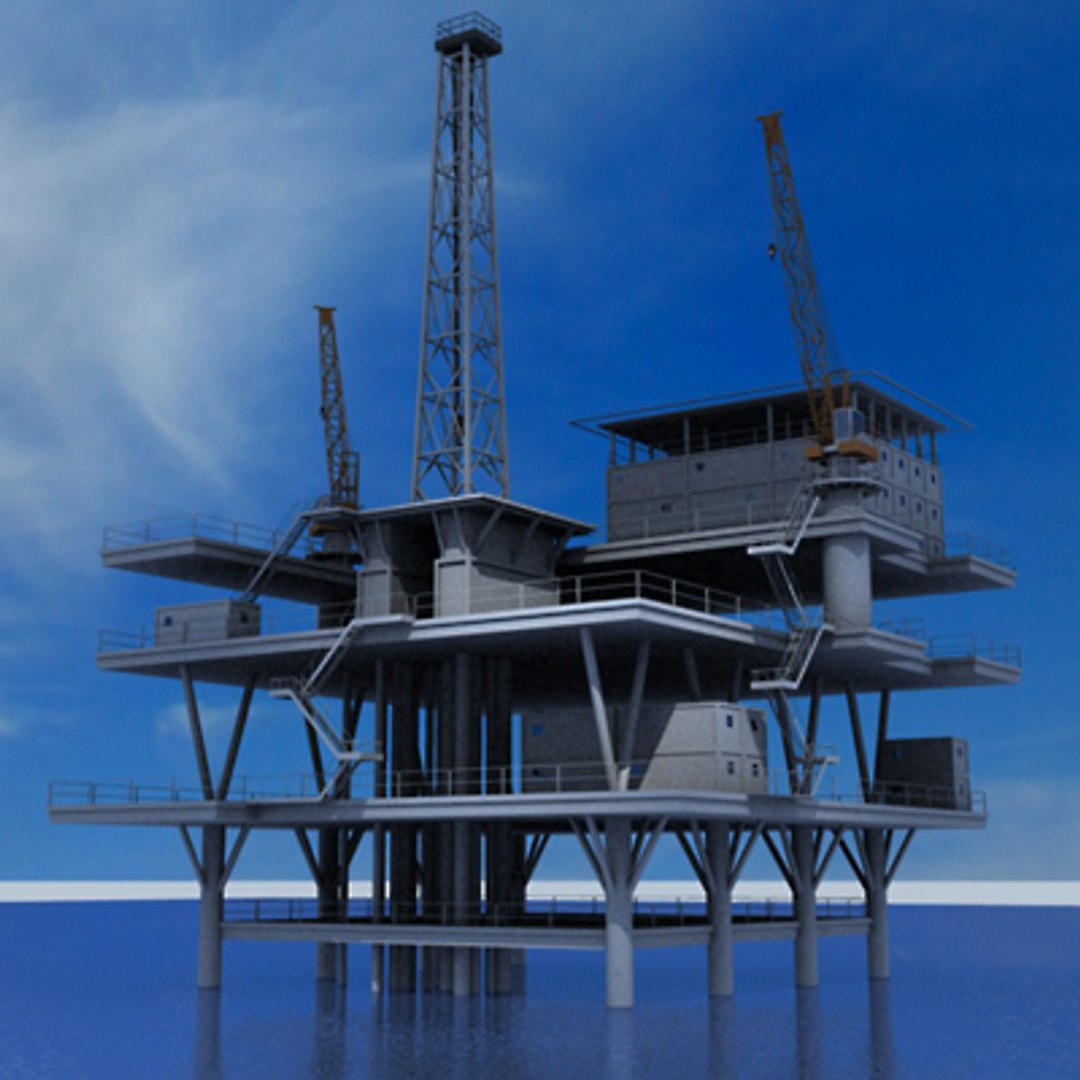 3d Oil Platform
