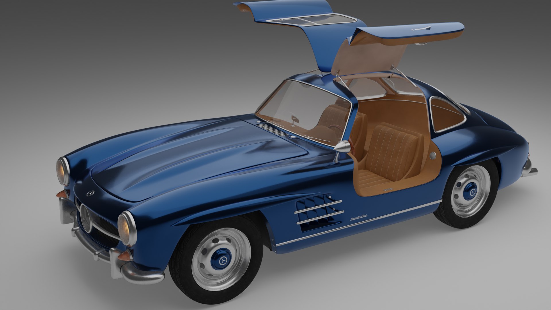 Mercedes Benz 300 SL Model - TurboSquid 1916781