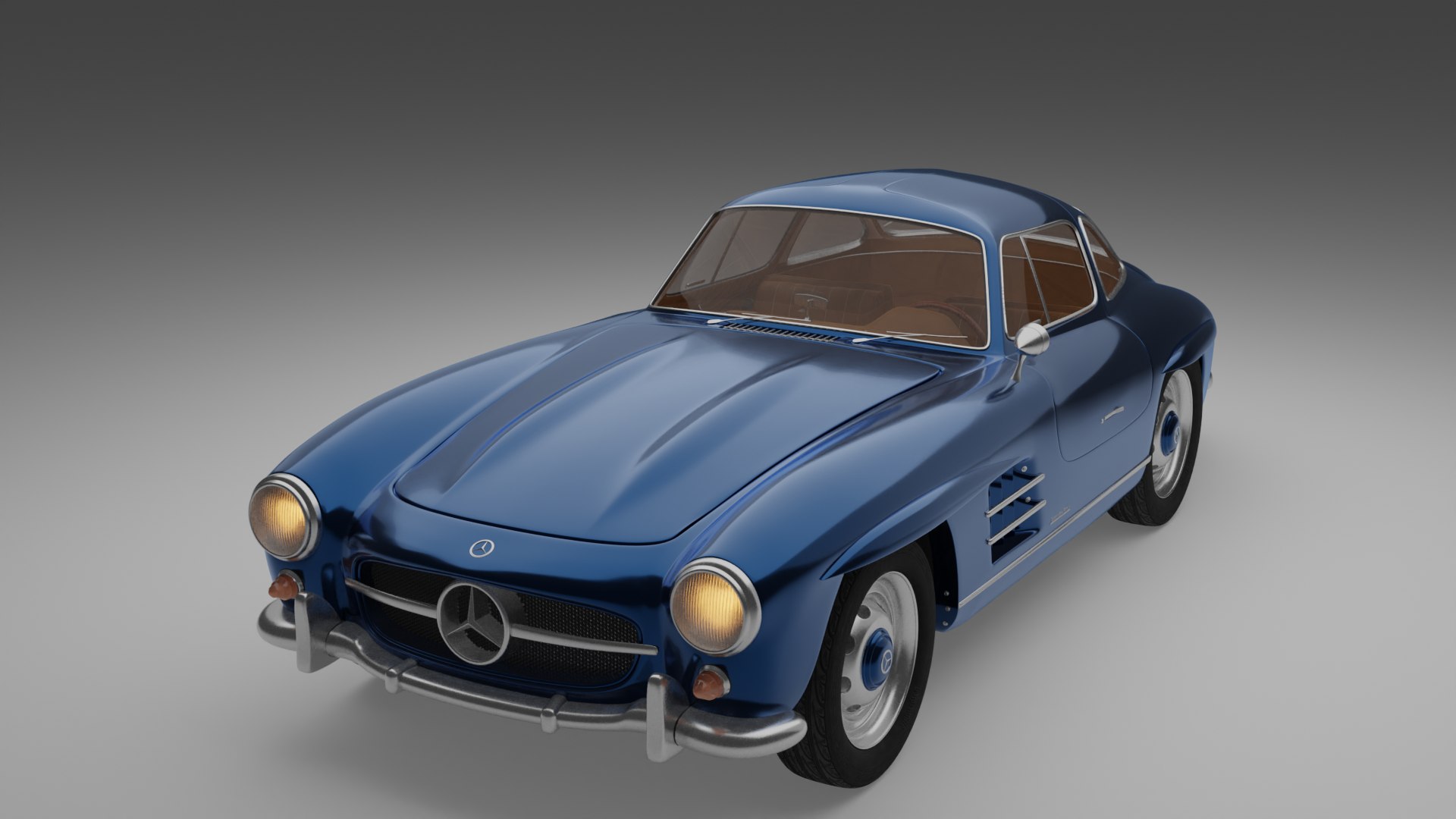 Mercedes Benz 300 SL Model - TurboSquid 1916781