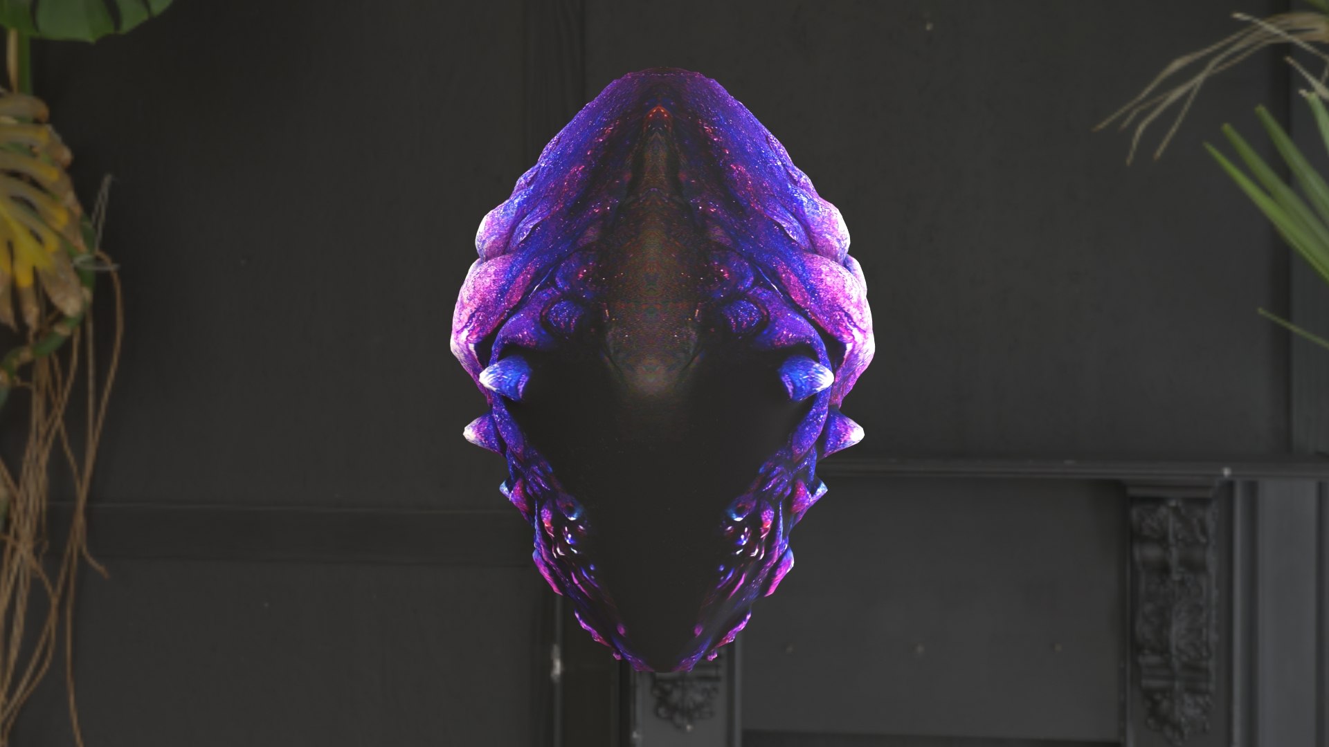 Purple Alien Egg 2 3D Model - TurboSquid 1972150