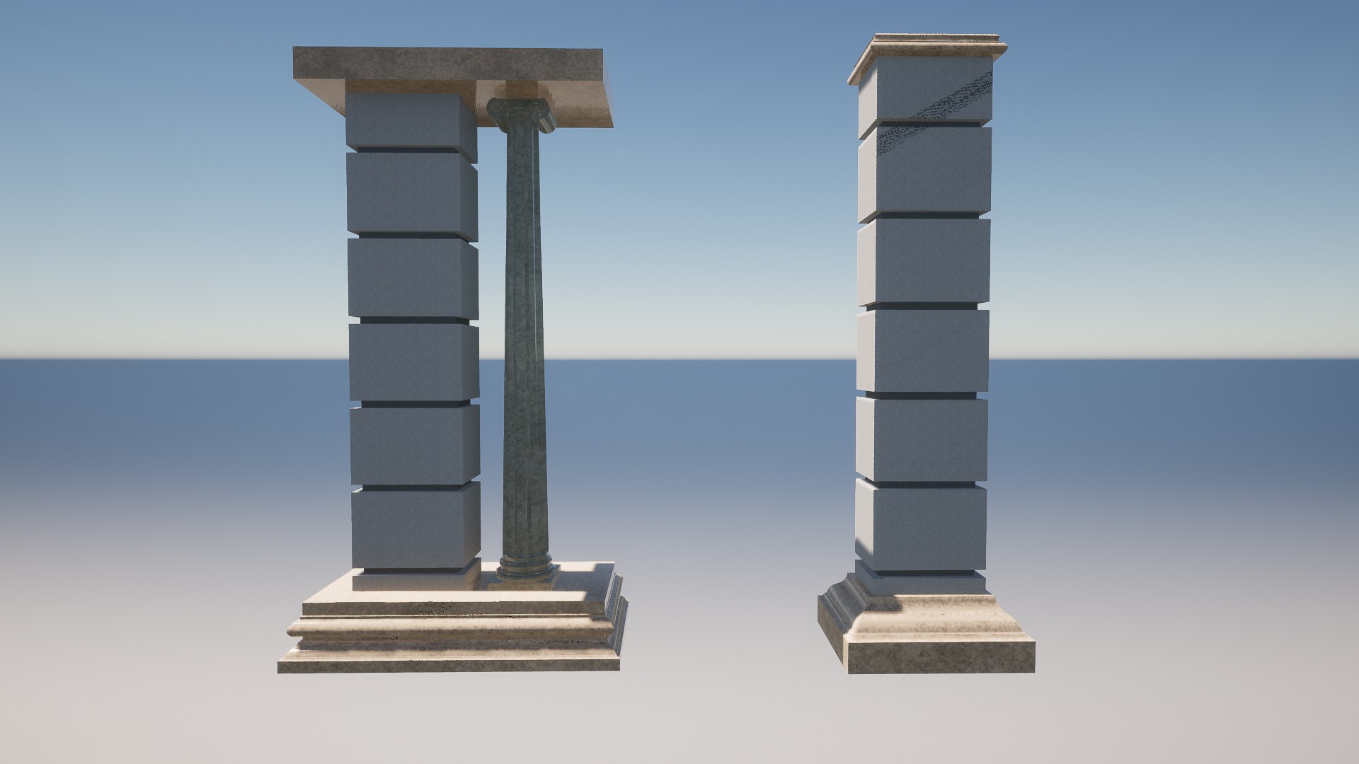Two Architectural Columns 3D model - TurboSquid 1723248