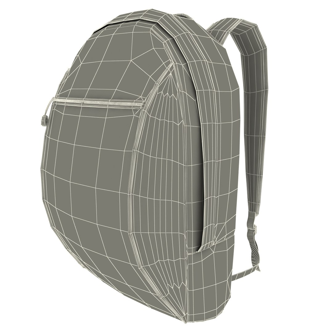 3d model travel backpack