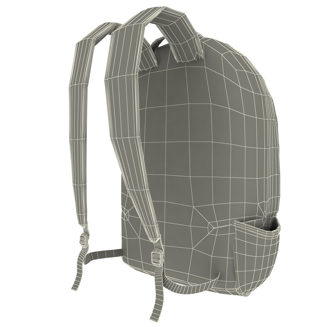 3d model travel backpack