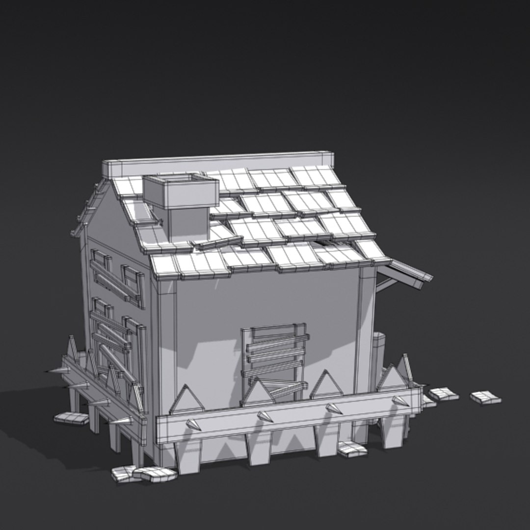 House Post Apocalyptic 3d Max