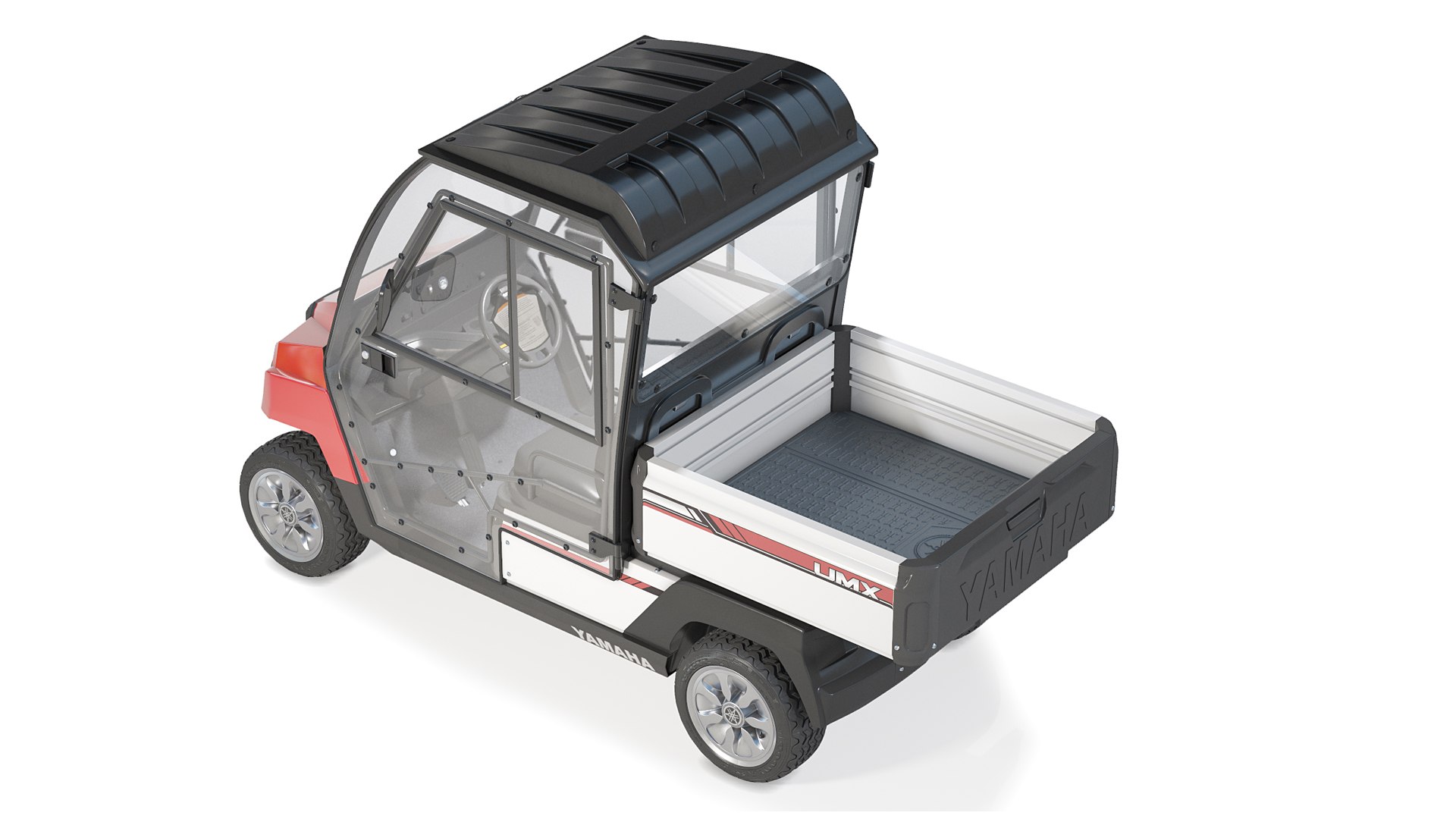 Yamaha Golf Cart UMAX CAB Red 3D - TurboSquid 2198211