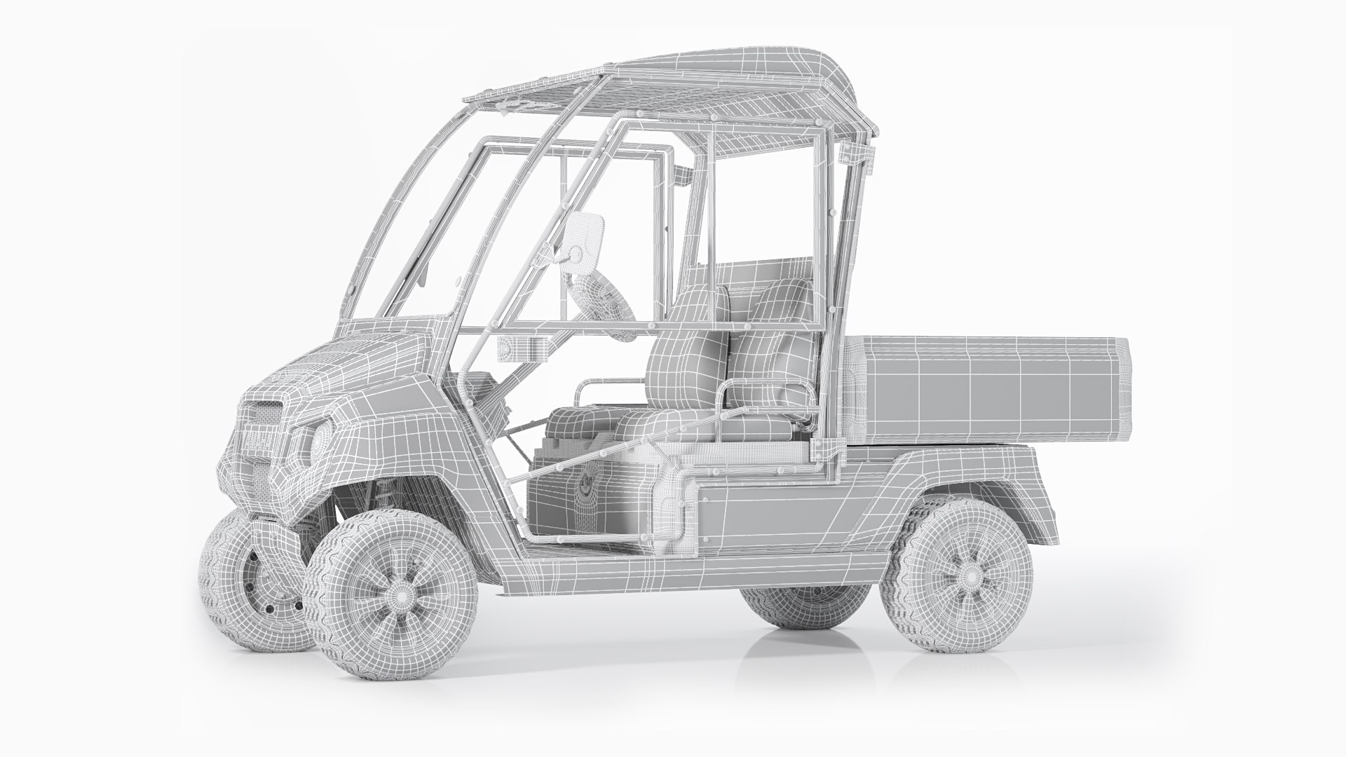 Yamaha Golf Cart UMAX CAB Red 3D - TurboSquid 2198211