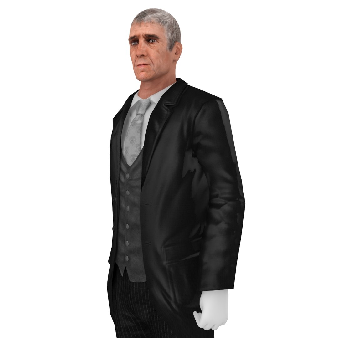 3D Butler Rigged - TurboSquid 1289586
