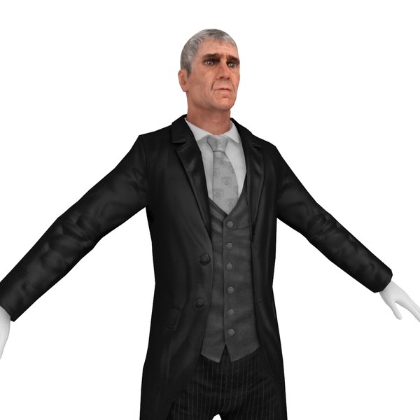 3D butler rigged - TurboSquid 1289586