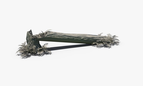 3d model of fallen tropical tree