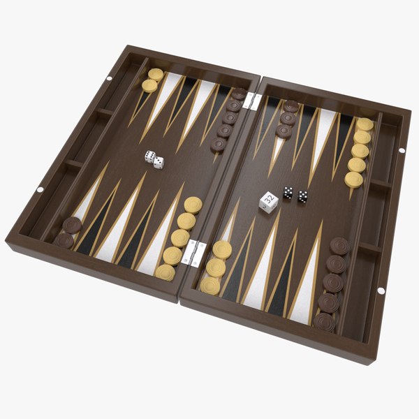 Backgammon Board Game 3D - TurboSquid 1978646