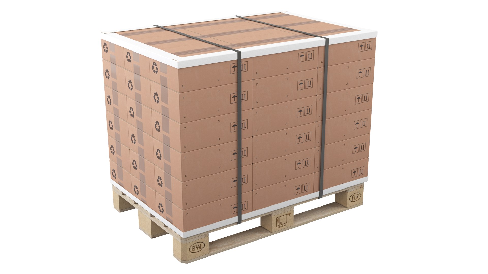 Pallet With Boxes 3D - TurboSquid 1991145
