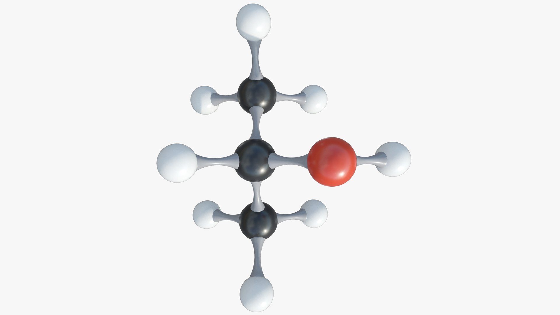 3D Isopropyl Alcohol Molecule With PBR 4K 8K Model - TurboSquid 1944287