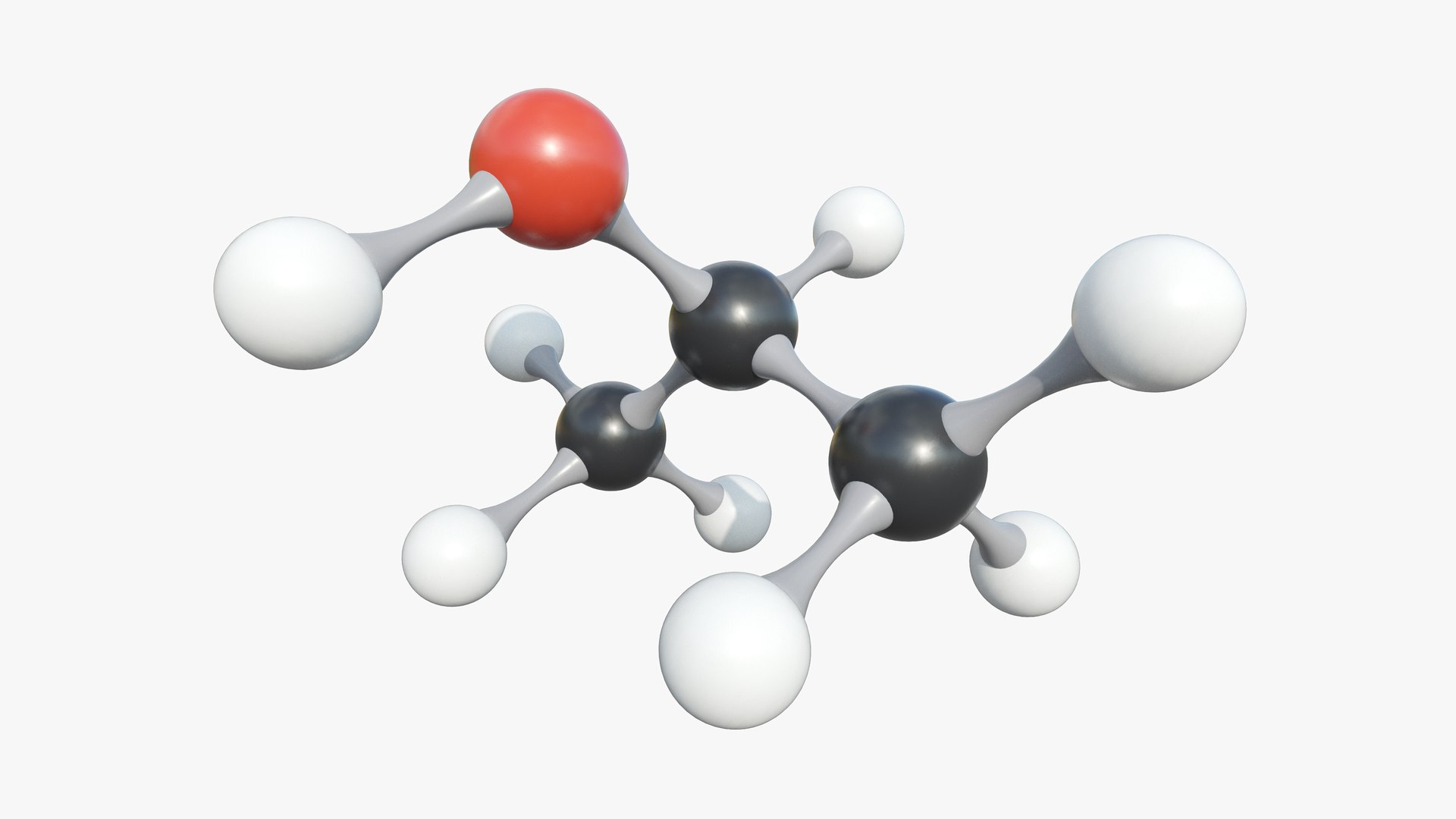 3D Isopropyl Alcohol Molecule With PBR 4K 8K Model - TurboSquid 1944287