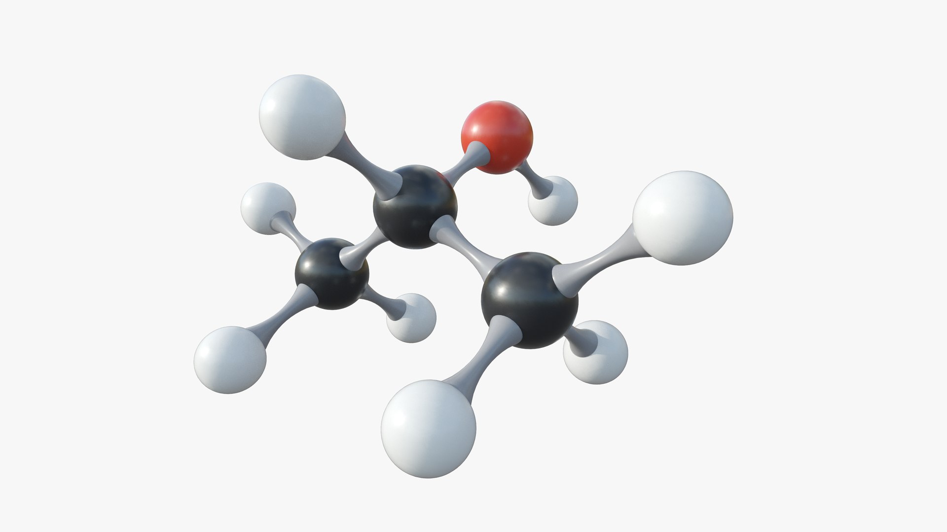 3D Isopropyl Alcohol Molecule With PBR 4K 8K Model - TurboSquid 1944287