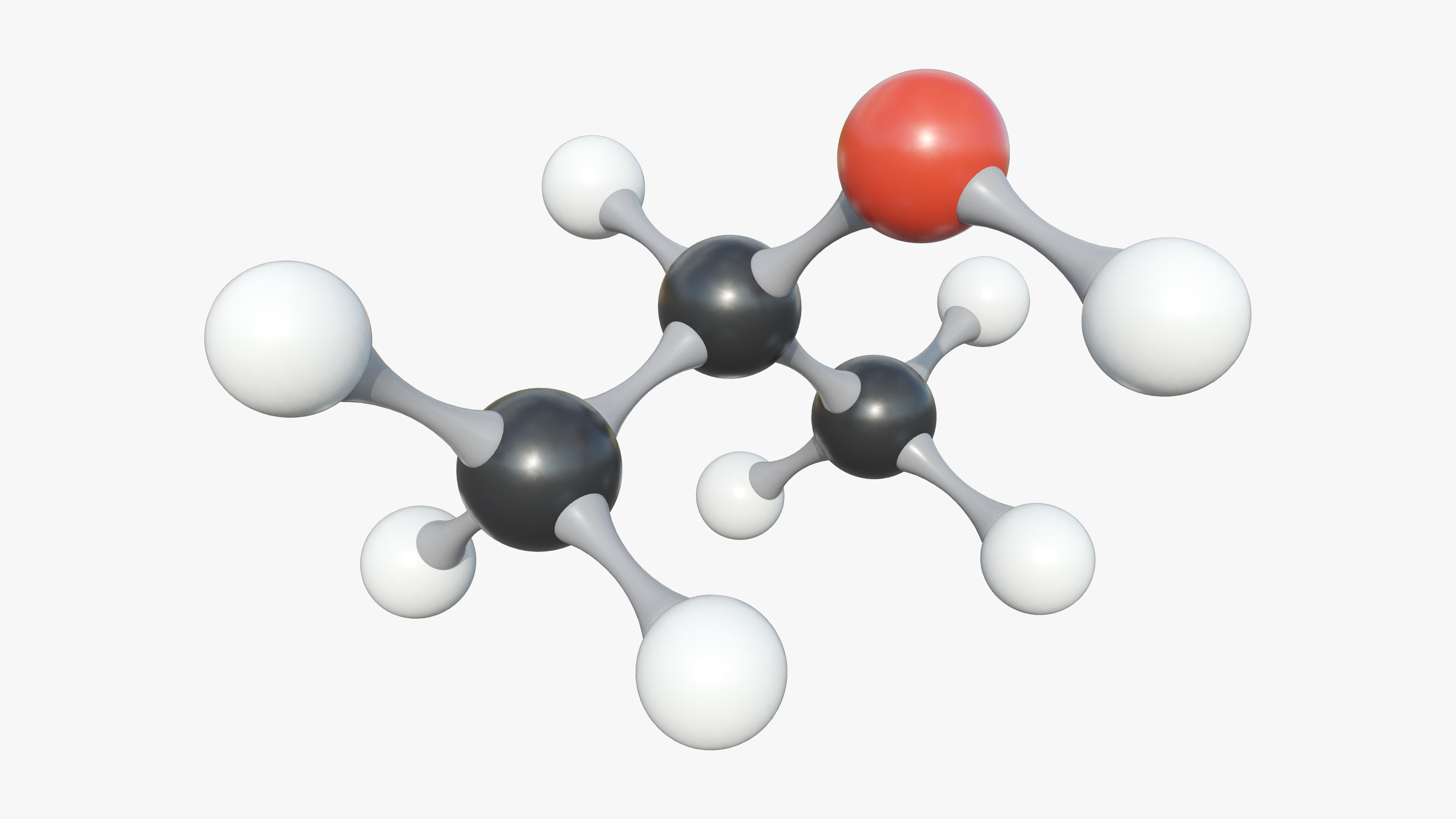 modelo 3d Molécula de alcohol isopropílico con PBR 4K 8K - TurboSquid ...