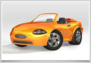 Free 3D Cartoon Car Models - Available For Download On TurboSquid