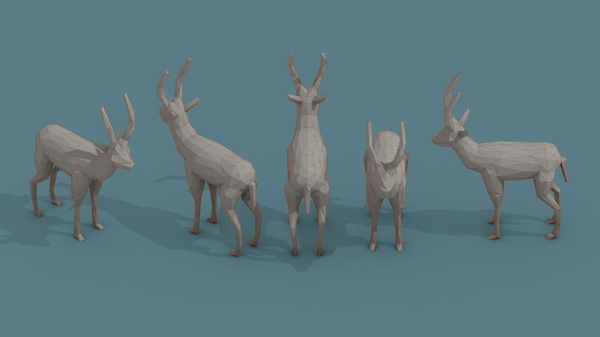3D Low Poly Art Animals Isometric Icon Pack 08 - TurboSquid 1760149