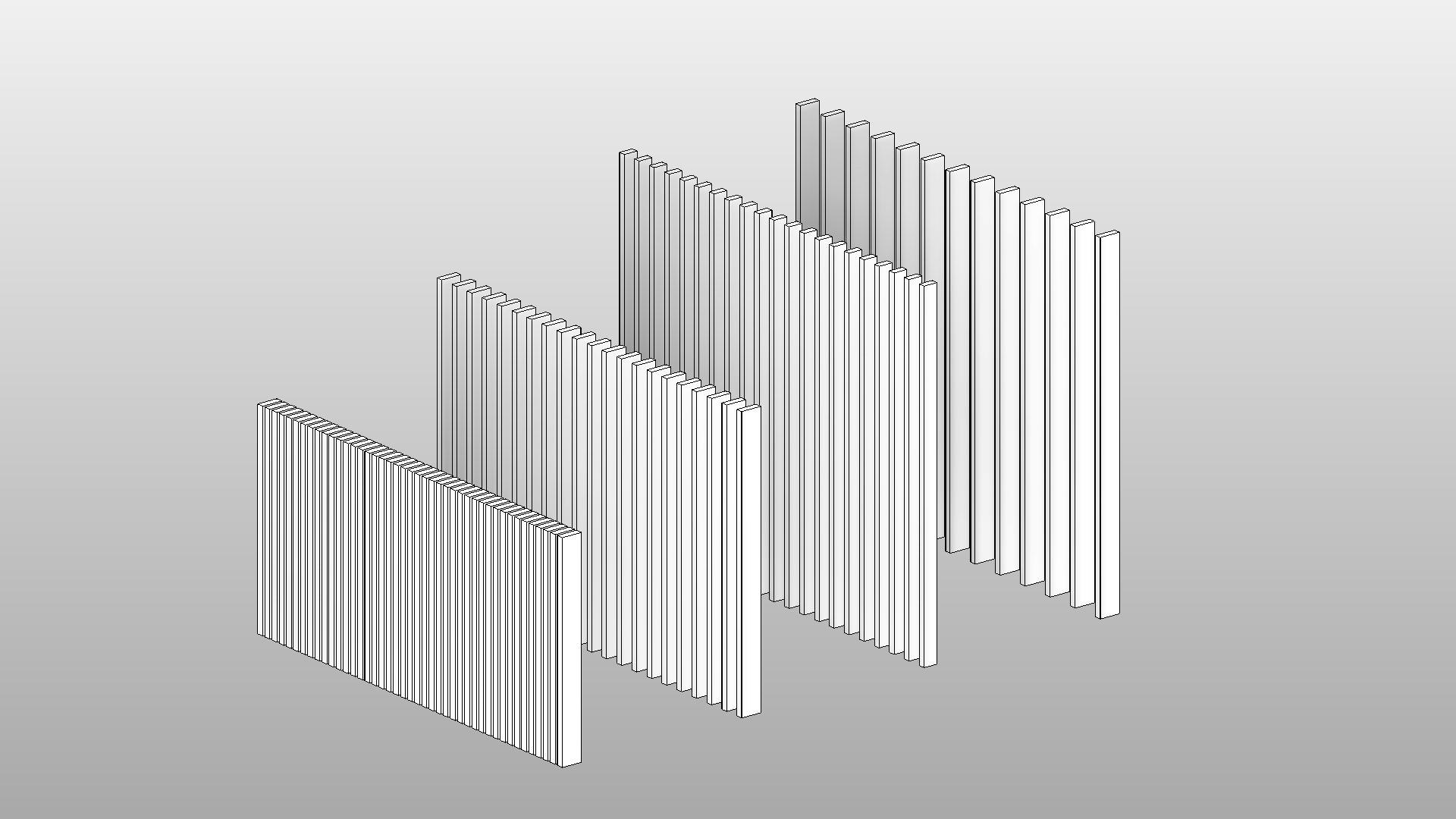 3D Segmented Wall - Full Parametric Revit Fam - TurboSquid 1764677