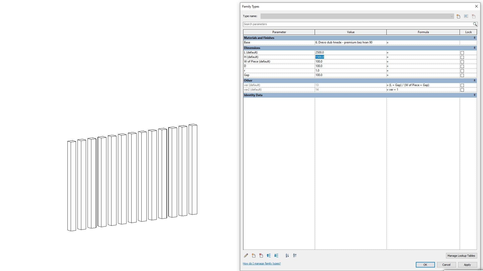 3D Segmented Wall - Full Parametric Revit Fam - TurboSquid 1764677