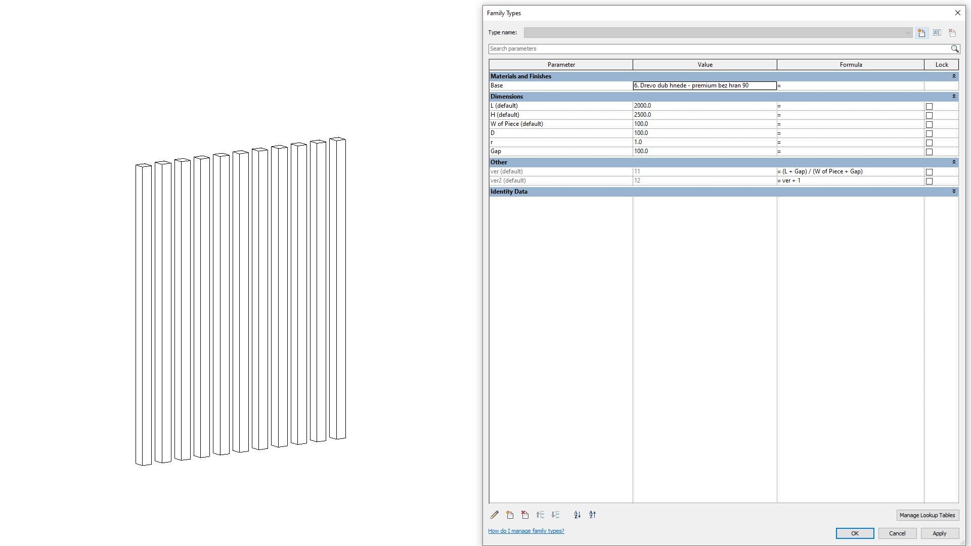 3D Segmented Wall - Full Parametric Revit Fam - TurboSquid 1764677