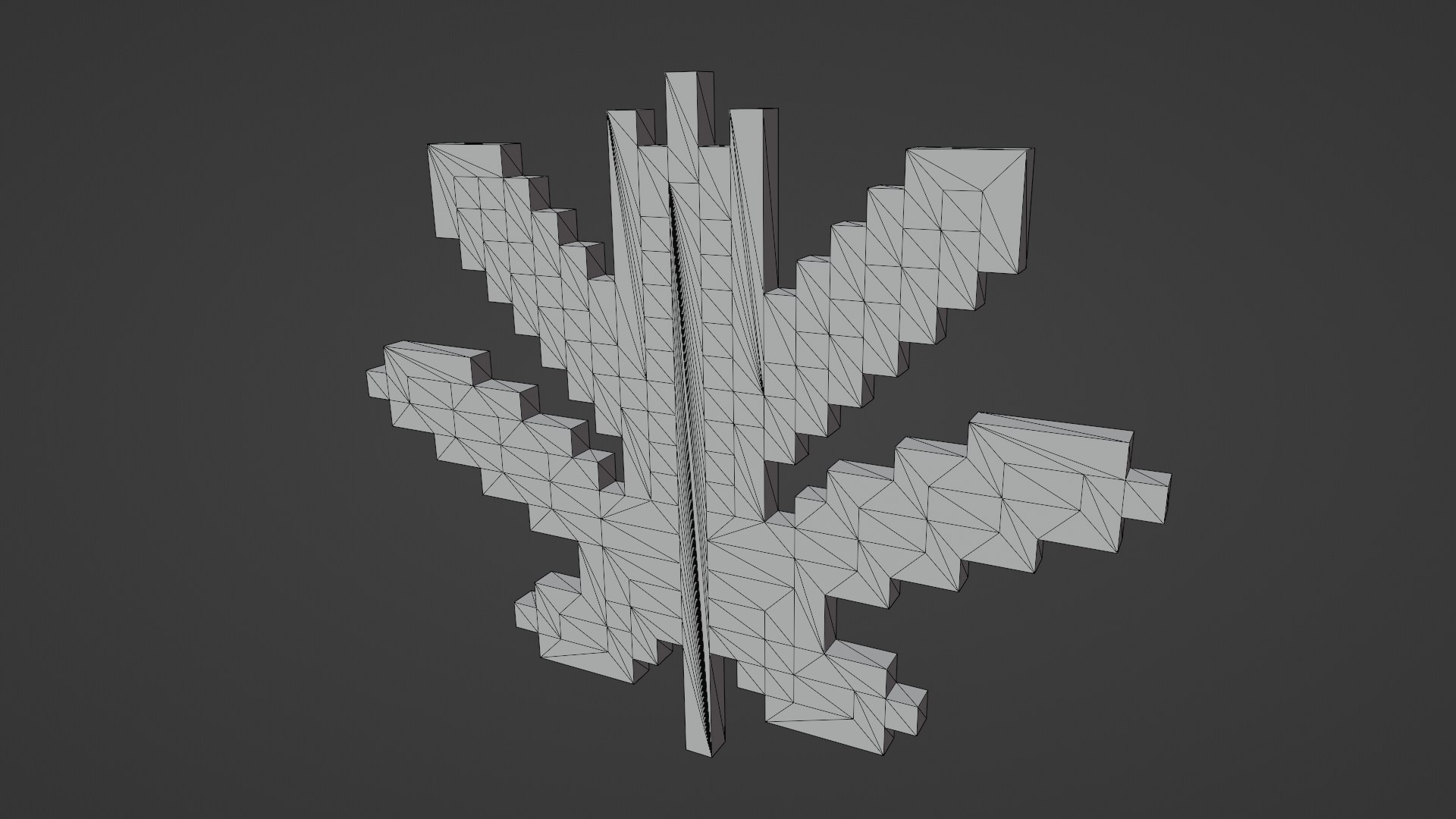 Voxel Yellow Leaf 3D Model - TurboSquid 1976662