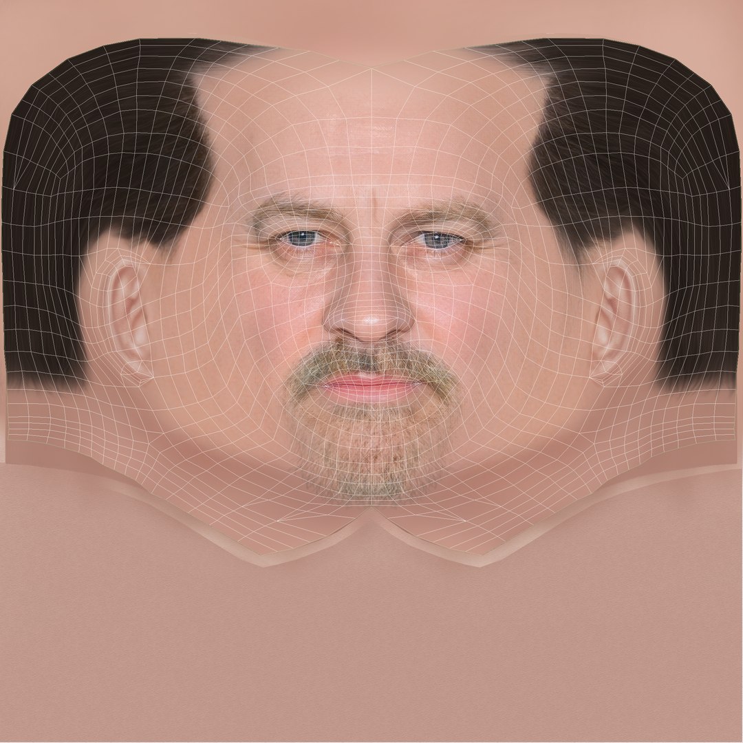 Tim McInnerny Head - Low Poly Head For Game Model - TurboSquid 2300106