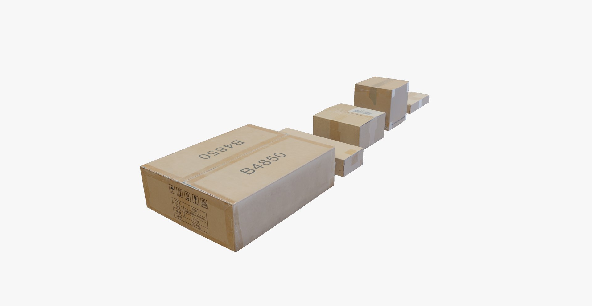 Cardboxes 3D Model - TurboSquid 2139854