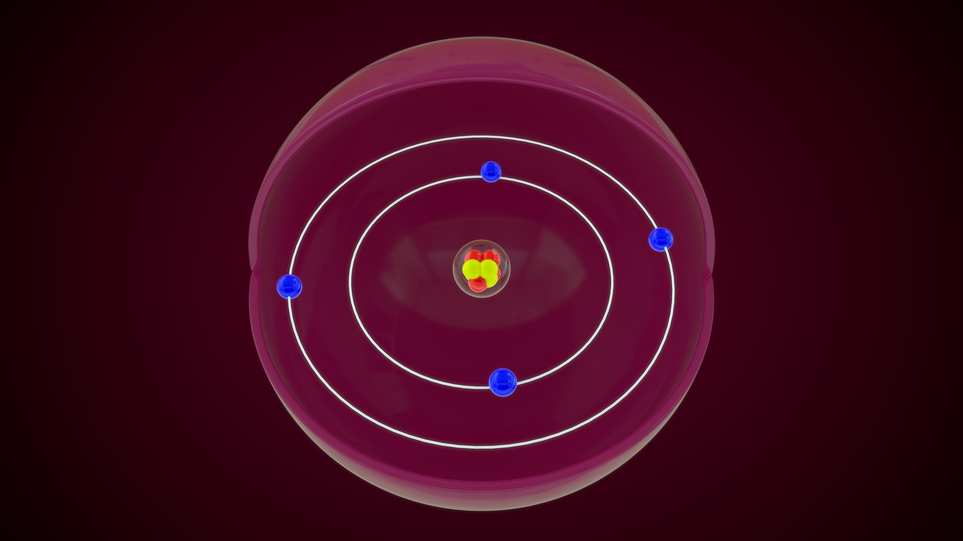 Beryllium Atom 3D Model - TurboSquid 2130954