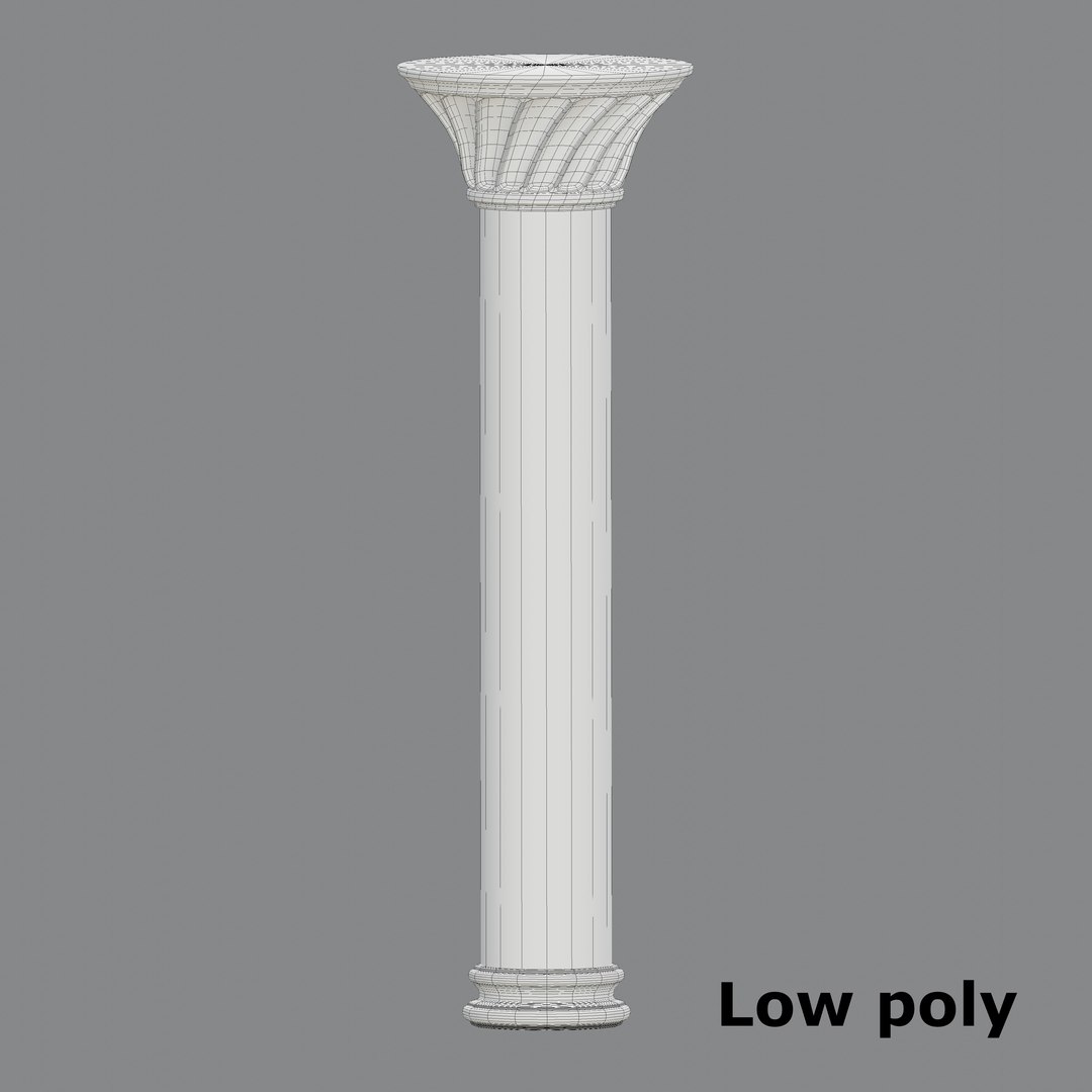 3D Model Column Metal Rust - TurboSquid 1466070
