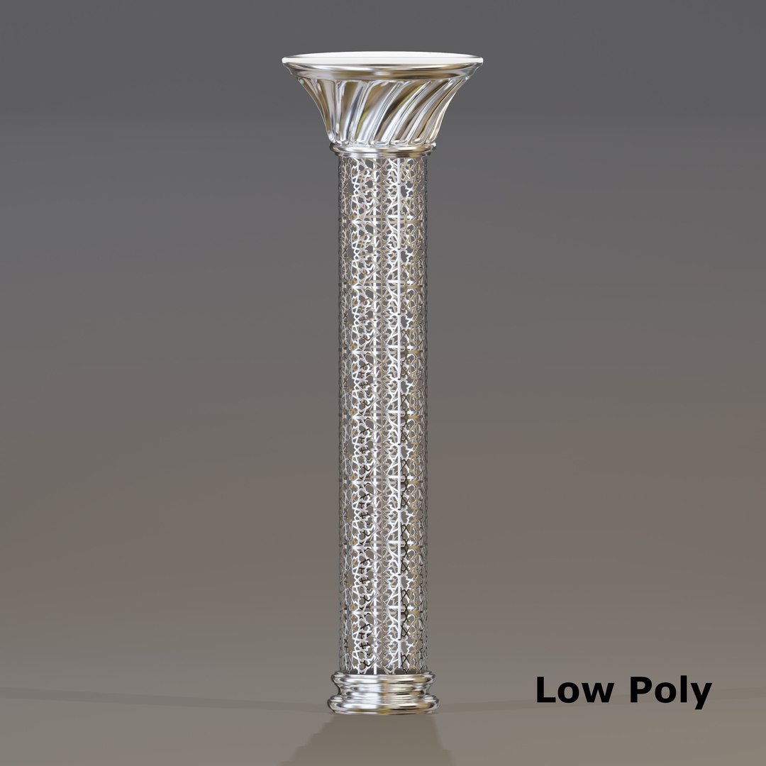 3D Model Column Metal Rust - TurboSquid 1466070