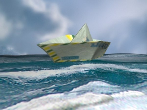 3d model paper boat